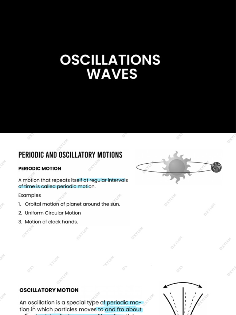 Oscillations Waves | PDF