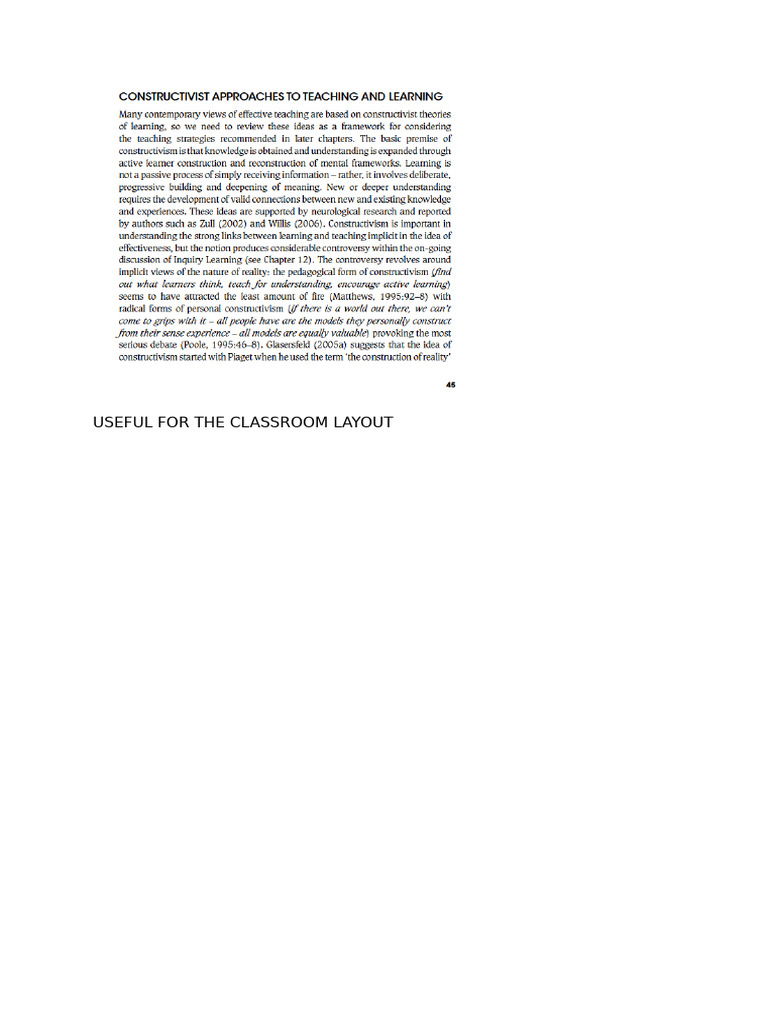 Useful For The Classroom Layout | PDF