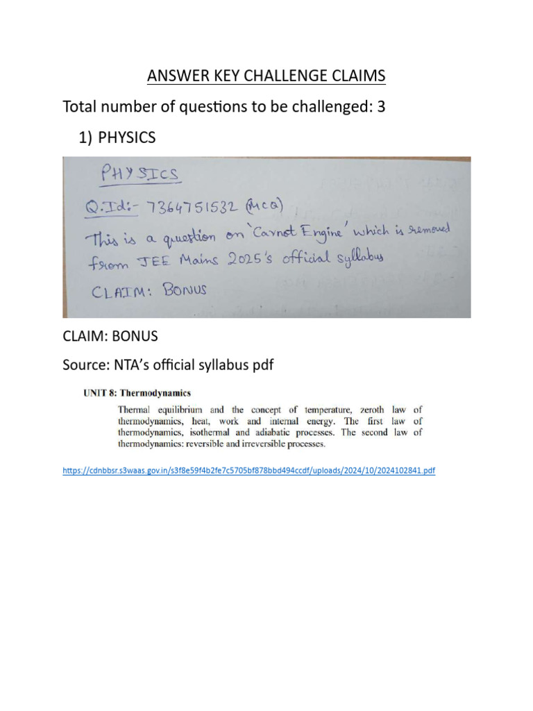 AnswerKeyClaim Compressed | PDF