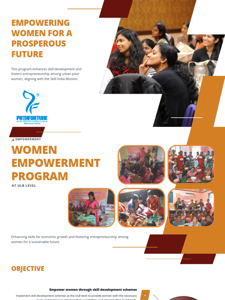 Women Empowerment Program For ULB - Pathfortune | PDF | Empowerment | Entrepreneurship