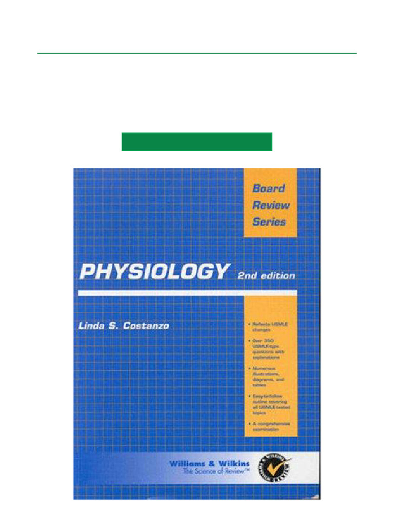 Physiology Board Review Series Complete EPUB Download | PDF