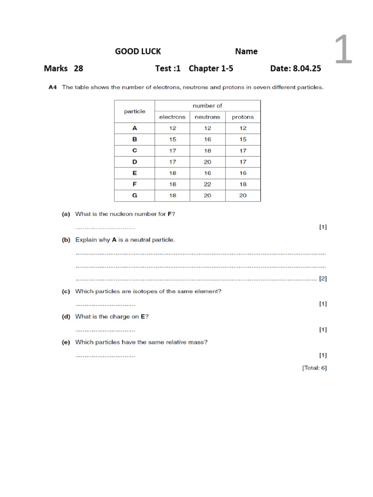 1-5 Theory Test | PDF