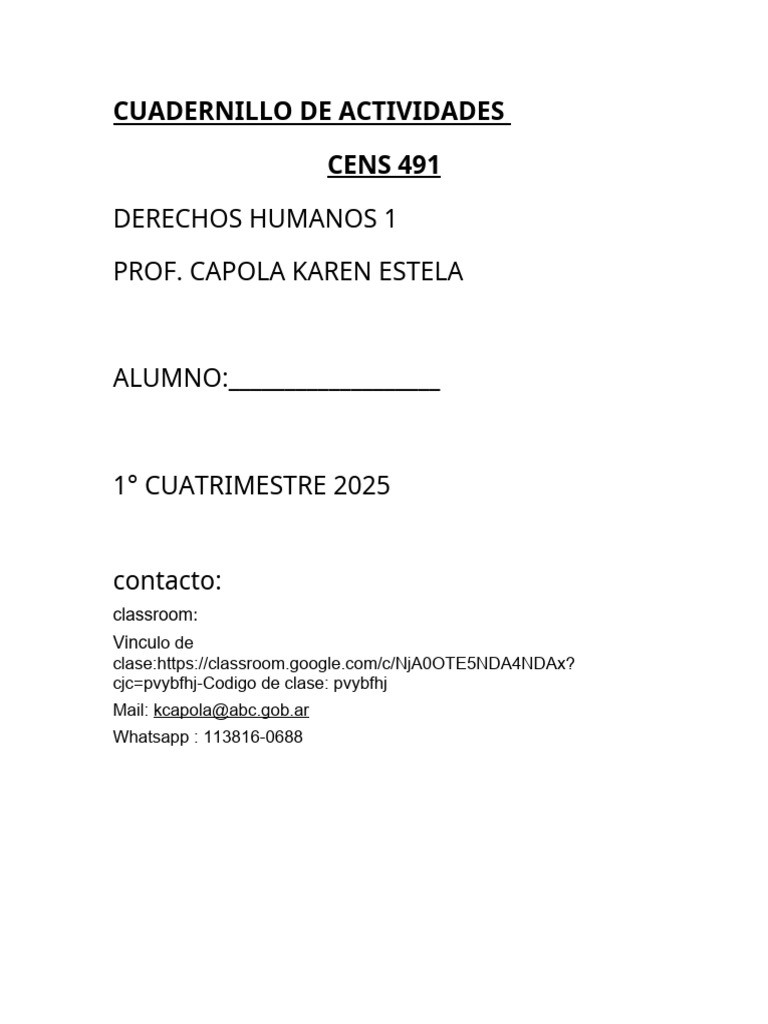cuadernillo final 491 | PDF | Derechos humanos | Maestros