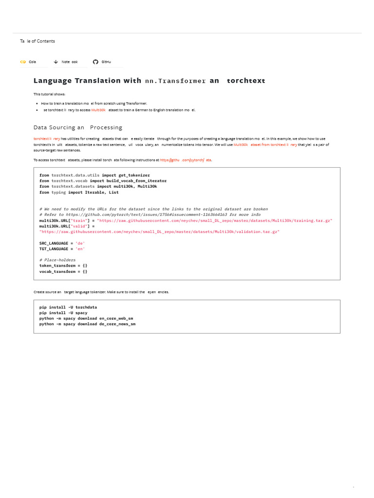 Language Translation With NN - Transformer and Torchtext - PyTorch Tutorials 2.3.0+cu121 ...