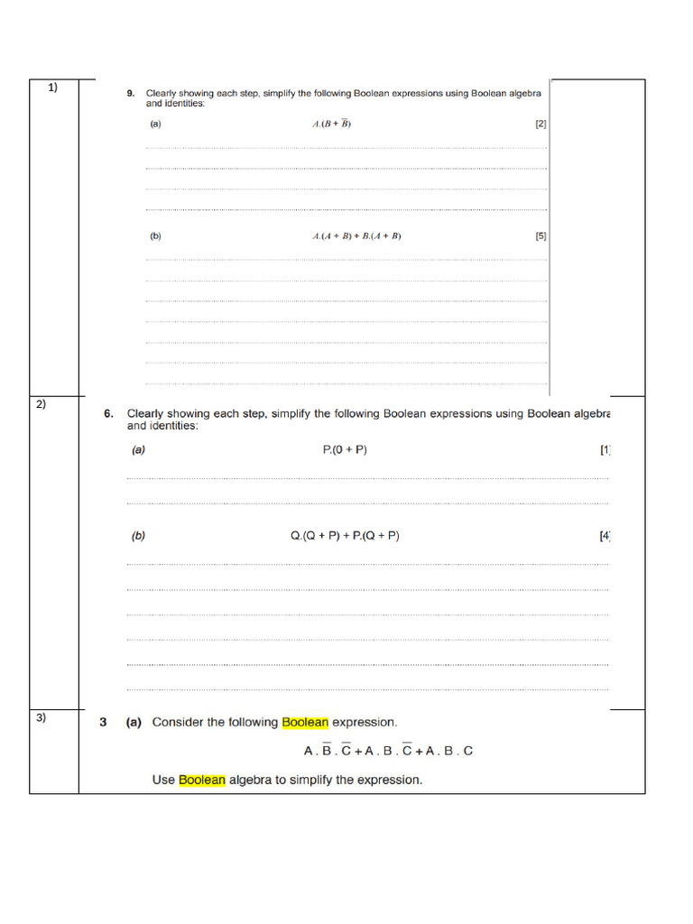 Boolean Algebra 1 | PDF