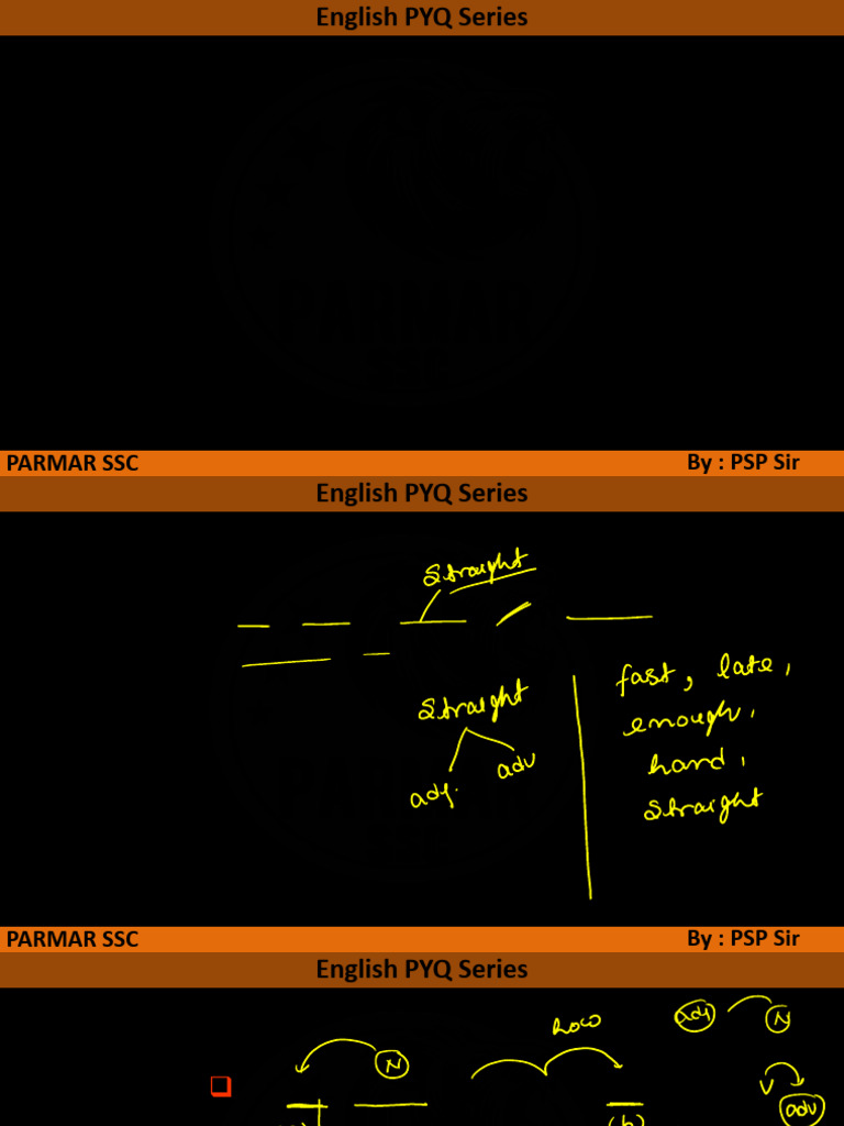 ENGLISH PYQ SERIES PART -1 (LEC-18) | PDF