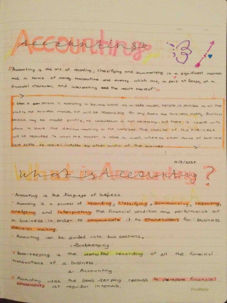 Accounting Notes | PDF