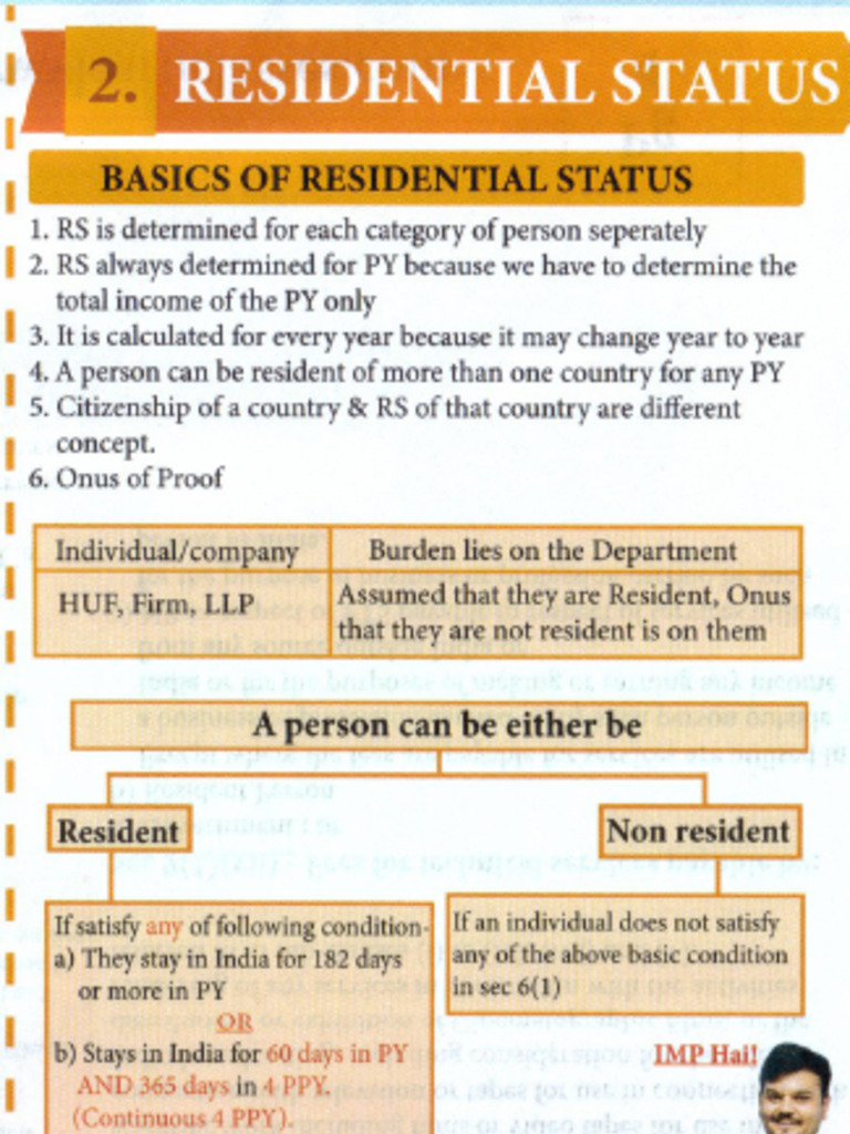 Residential Status Notes | PDF