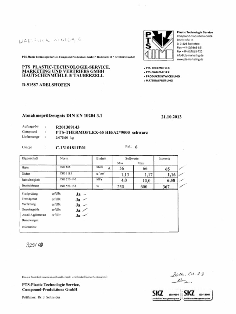 _Material_Certificate | PDF