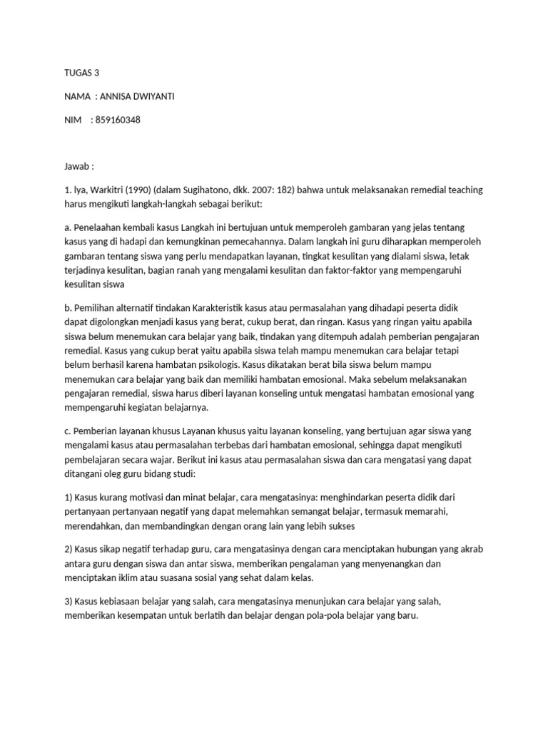 TUGAS 3 STRATEGI PEMBELAJARAN - WPS Office | PDF