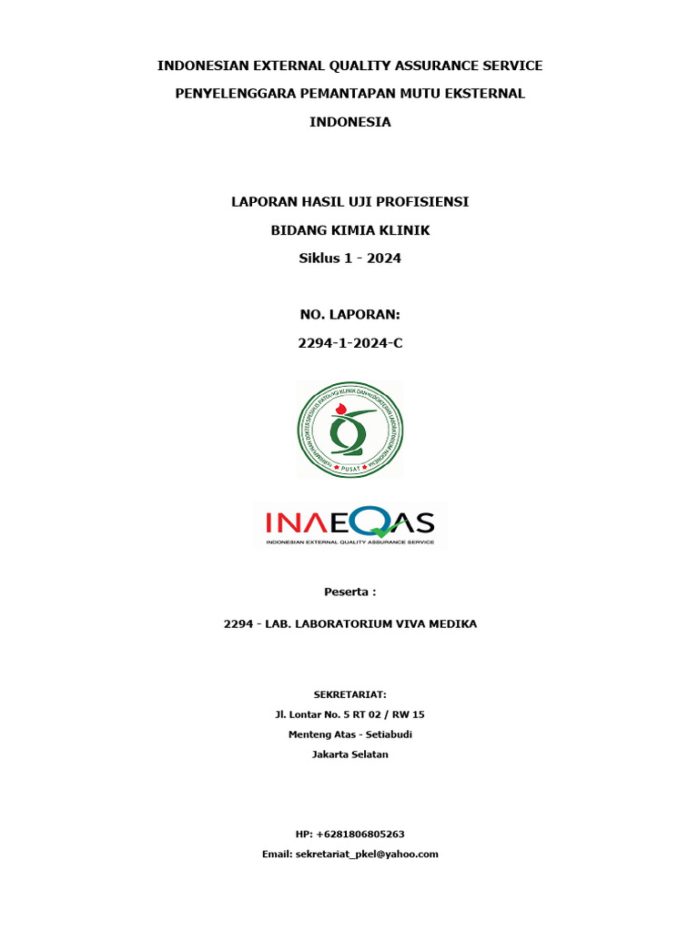 Hasil Pme Kimia 2024 | PDF