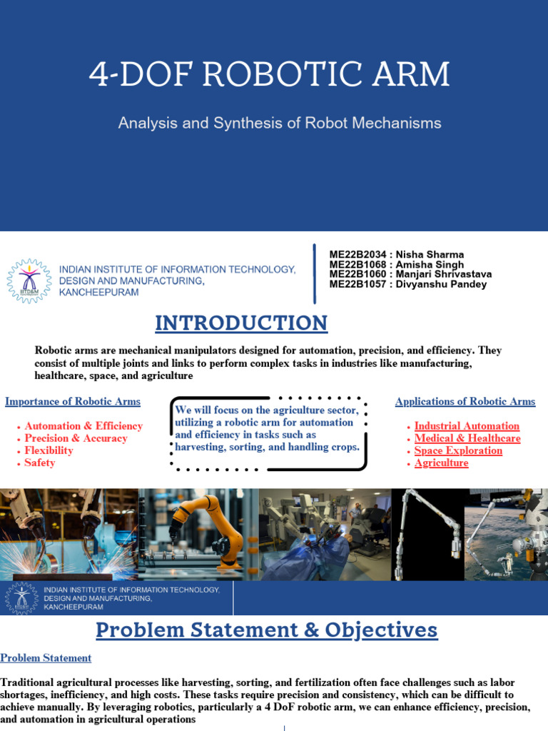 Problem Statement & Objectives | PDF | Robotics | Kinematics
