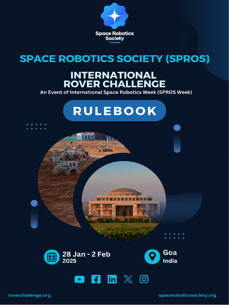 IRC 2025 Rulebook and Overview | PDF | Rover (Space Exploration ...