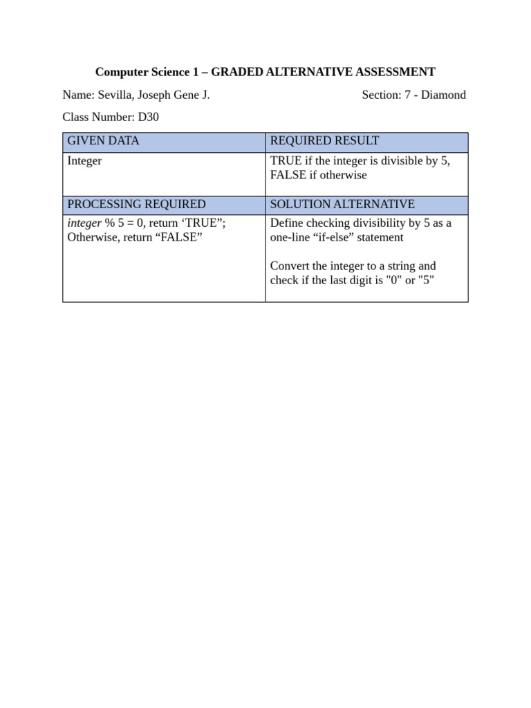 cs1 Gradedaa Diamondsevilla | PDF