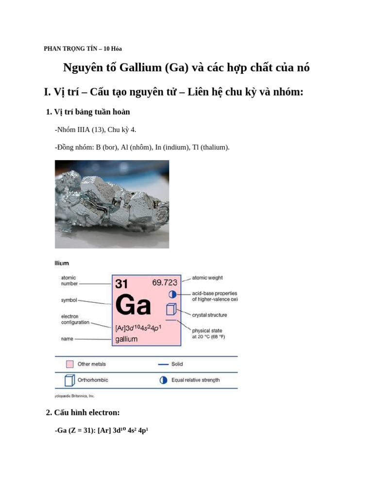 31. Gallium | PDF