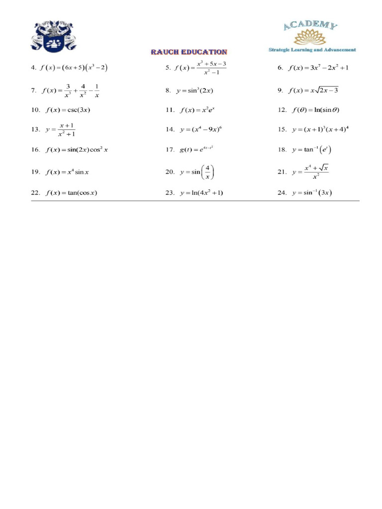 DERIVATIVE PRACTICE | PDF