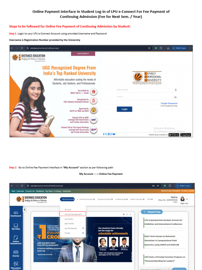 Process and Instructions For Payment | PDF | Payments