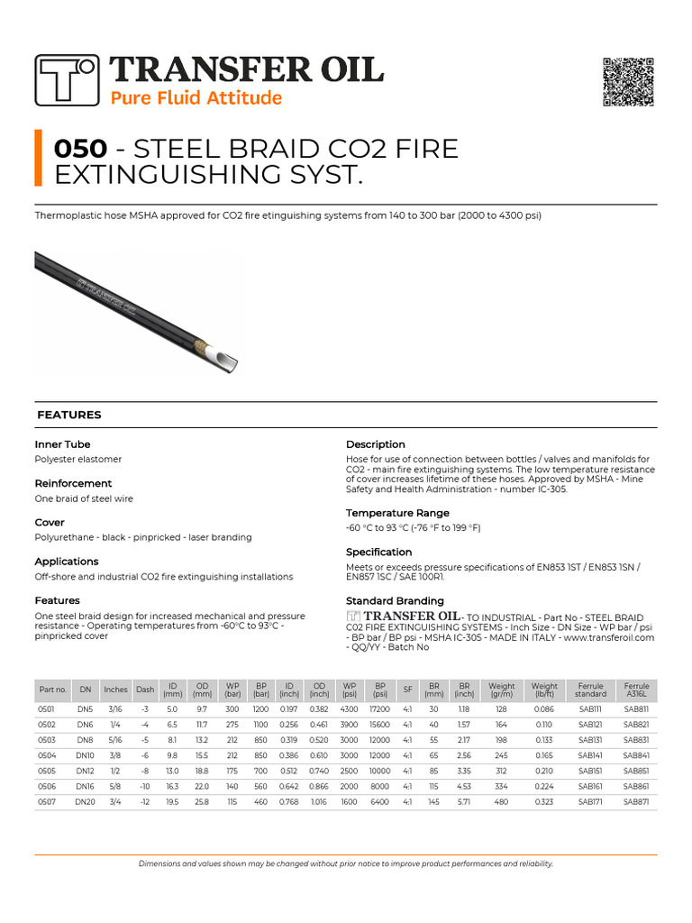 050 - Steel Braid Co2 Fire Extinguishing Syst. | PDF | Mechanical ...