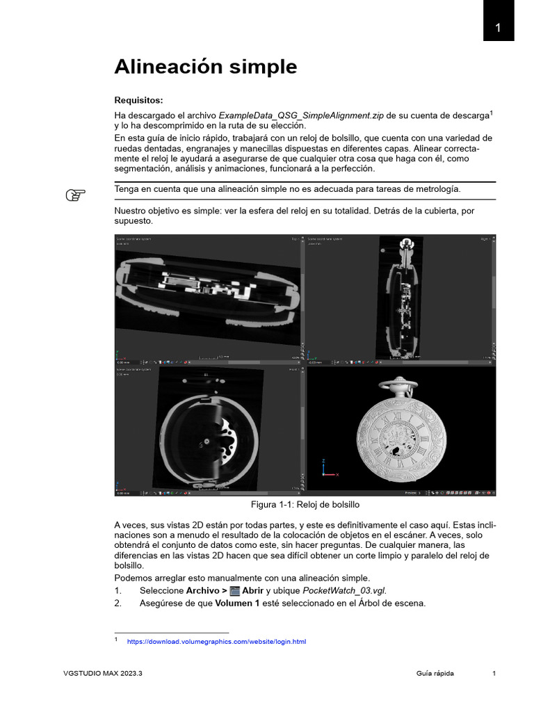 Alineación Simple en VGSTUDIO MAX 2023.3 | PDF | Reloj | Engranaje
