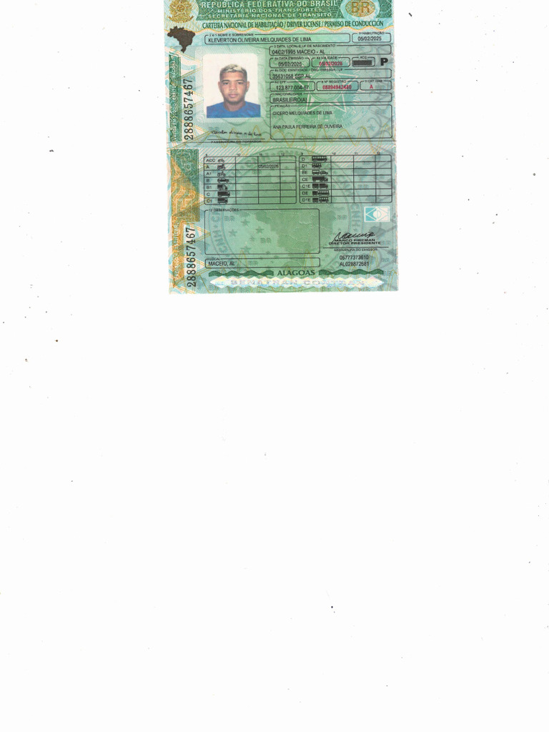 RG, CPF - Kleverton | PDF