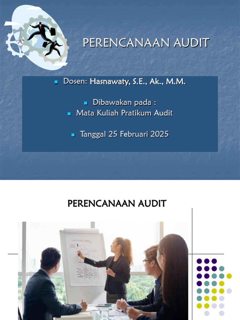 Bahan Ajar - PPT Perencanaan Audit | PDF