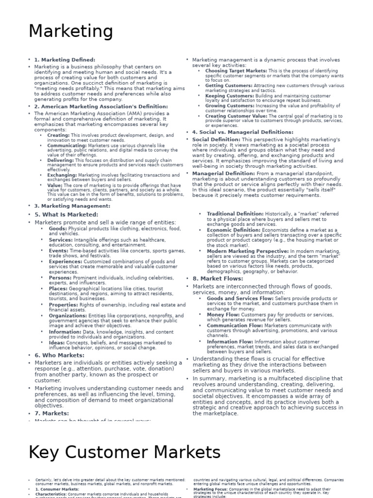 Marketing Notes | PDF | Marketing | Advertising