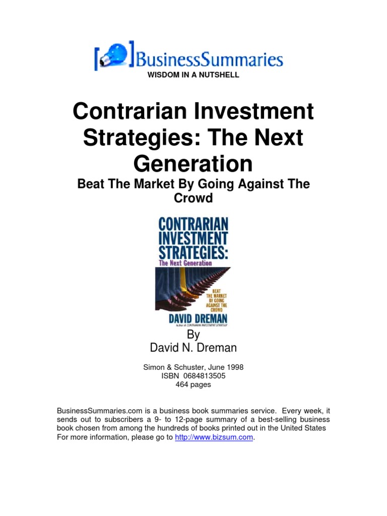 (David Dreman) Contrarian Investment Strategies - Org | PDF ...