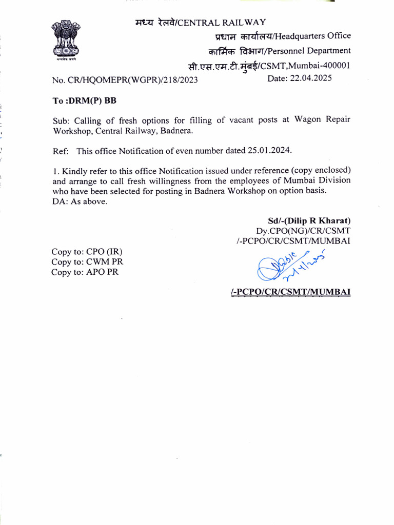 Badnera Option BB | PDF