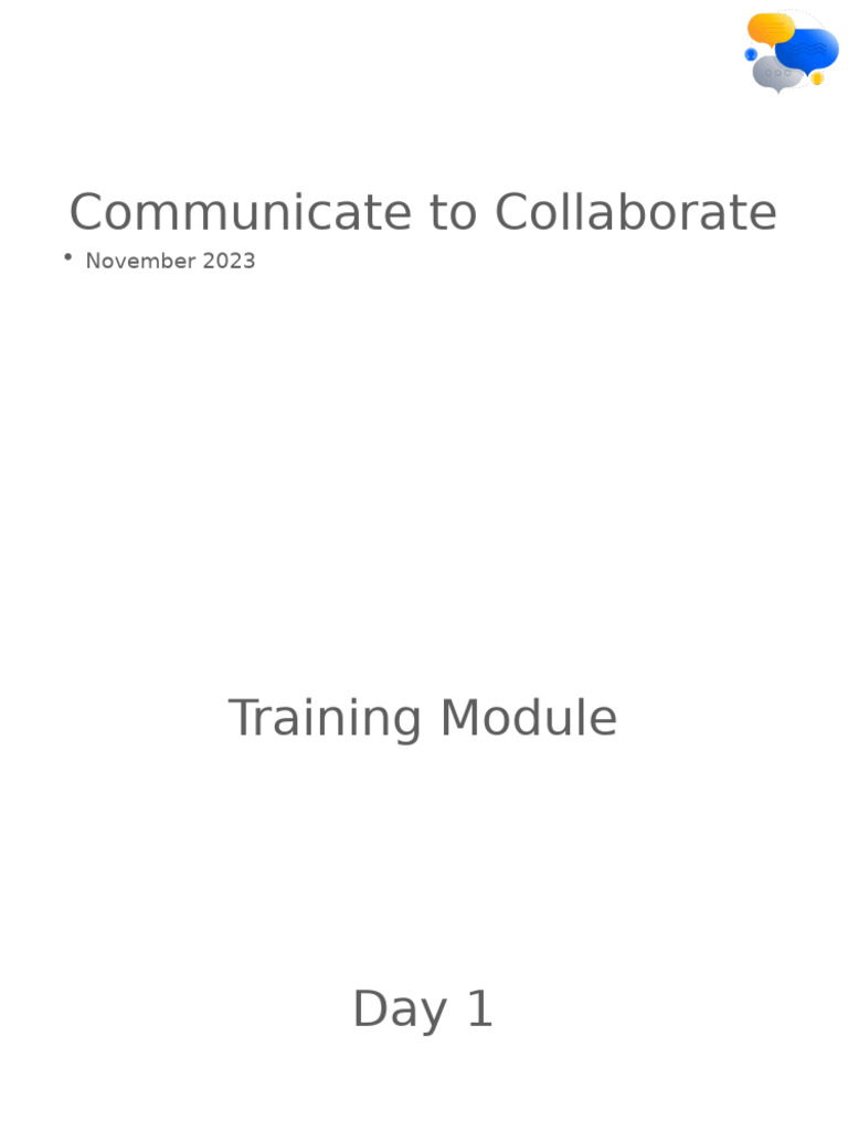Communicate To Collaborate v2 | PDF | Communication | Innovation