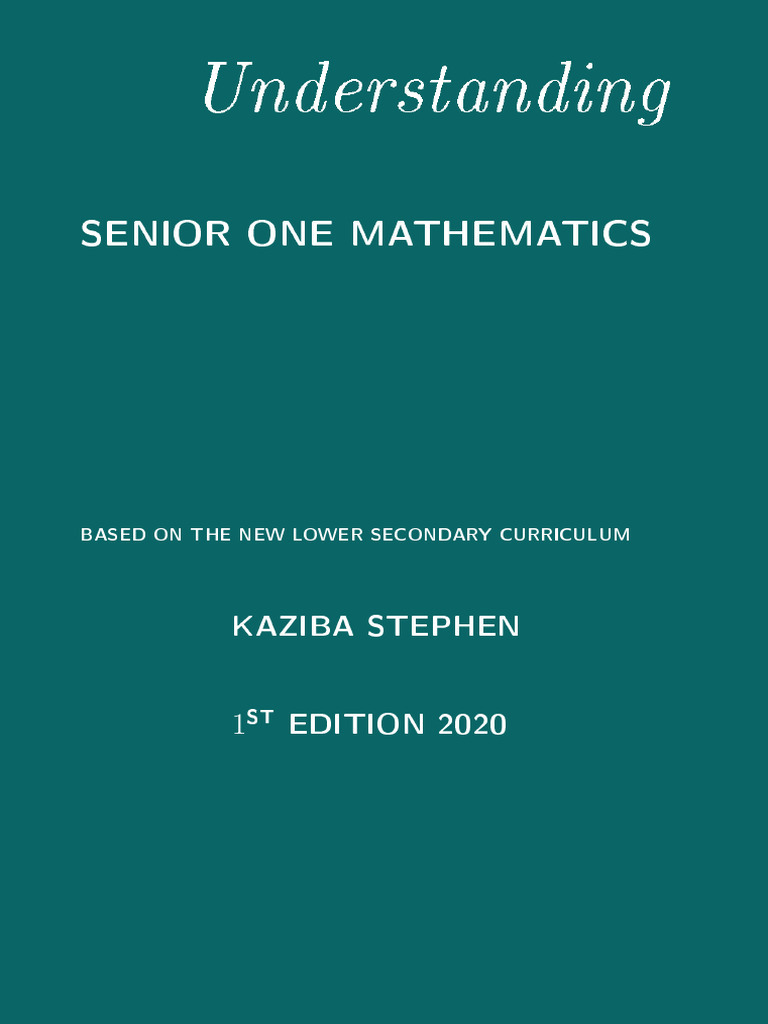 Senior One Mathematics Curriculum Guide | PDF | Multiplication | Equations