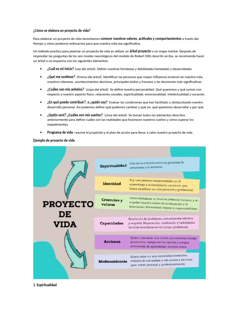 Cómo Se Elabora Un Proyecto de Vida | PDF | Sustentabilidad | Desarrollo personal