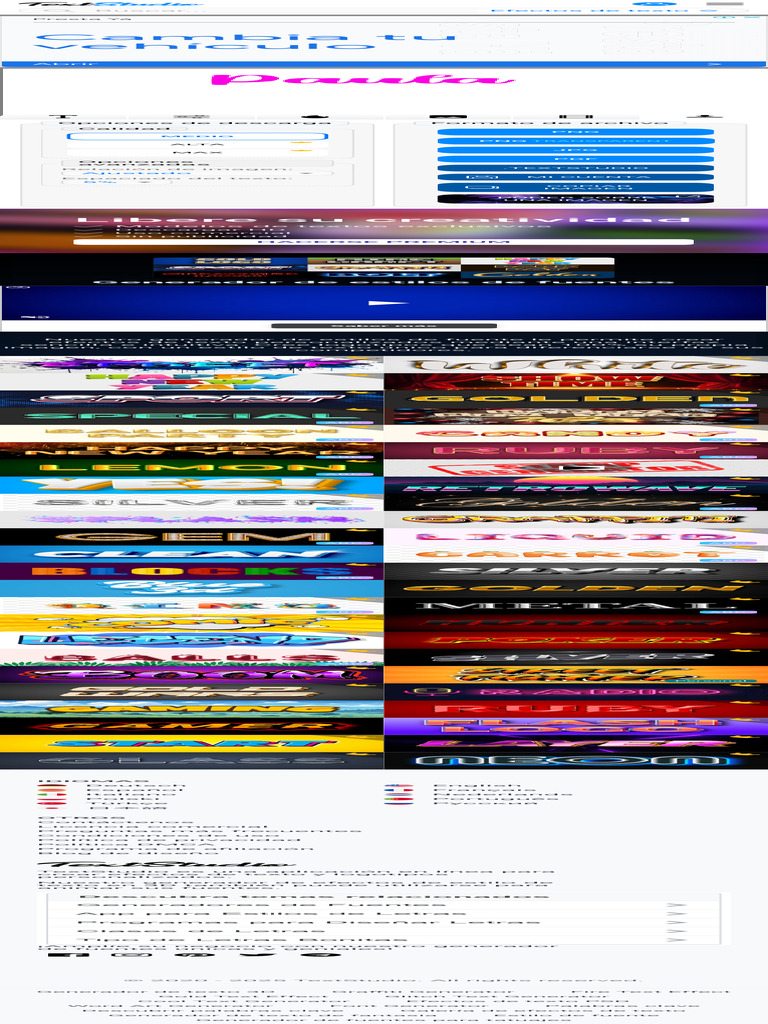 Generador de Estilos de Letra y Efectos de Texto en Línea | PDF ...