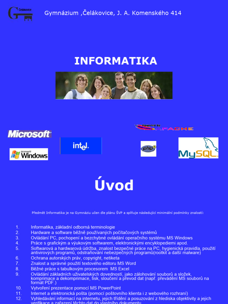 Informatika Prezentace | PDF
