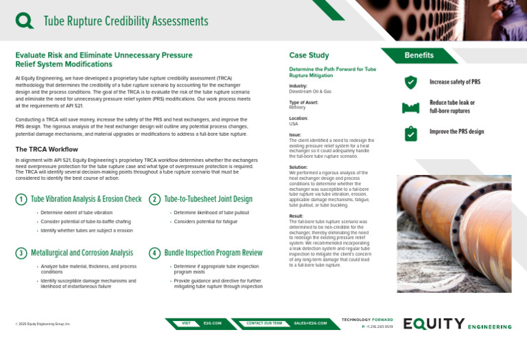 Tube Rupture Risk Assessment Method | PDF | Heat Exchanger | Risk