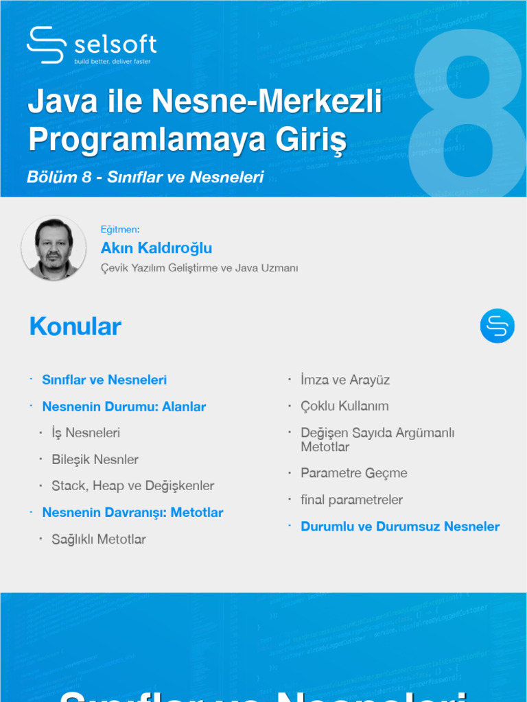 08 - Sınıflar Ve Nesneleri | PDF