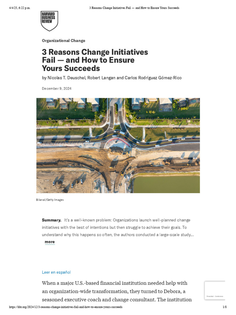 Change Initiative Success Strategies | PDF | Motivation | Motivational