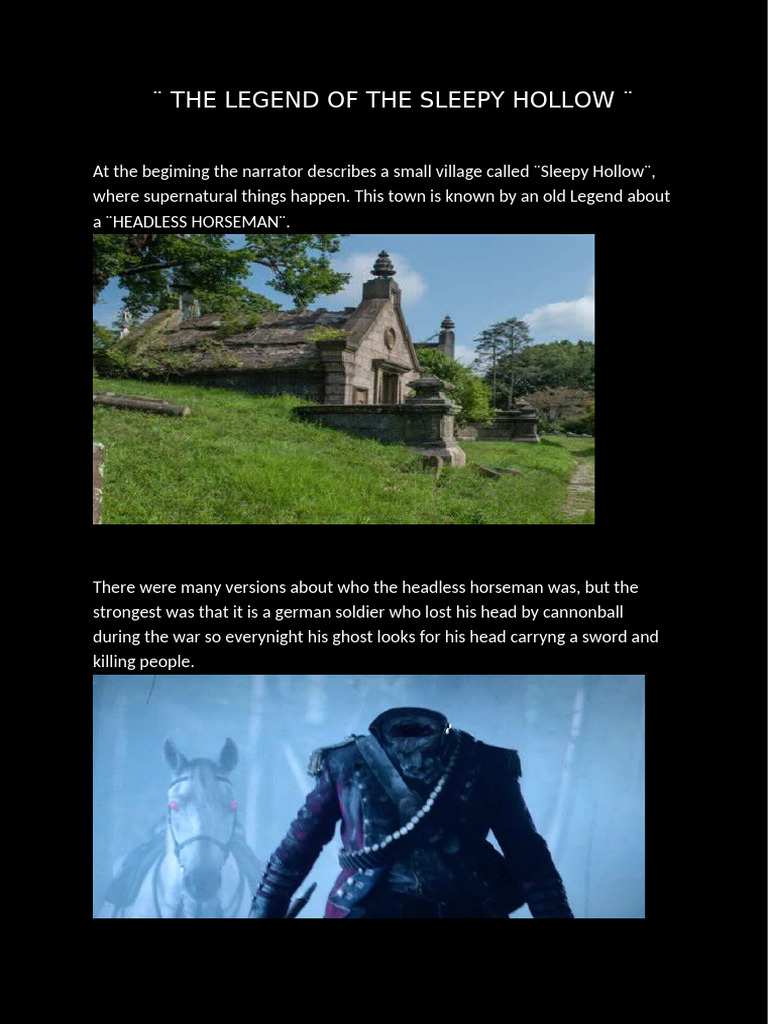 The Legend of The Sleepy Hollow | PDF