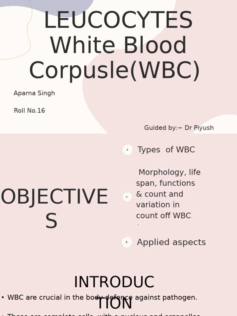 Aparna Singh Roll No.16 | PDF | White Blood Cell | Granulocyte