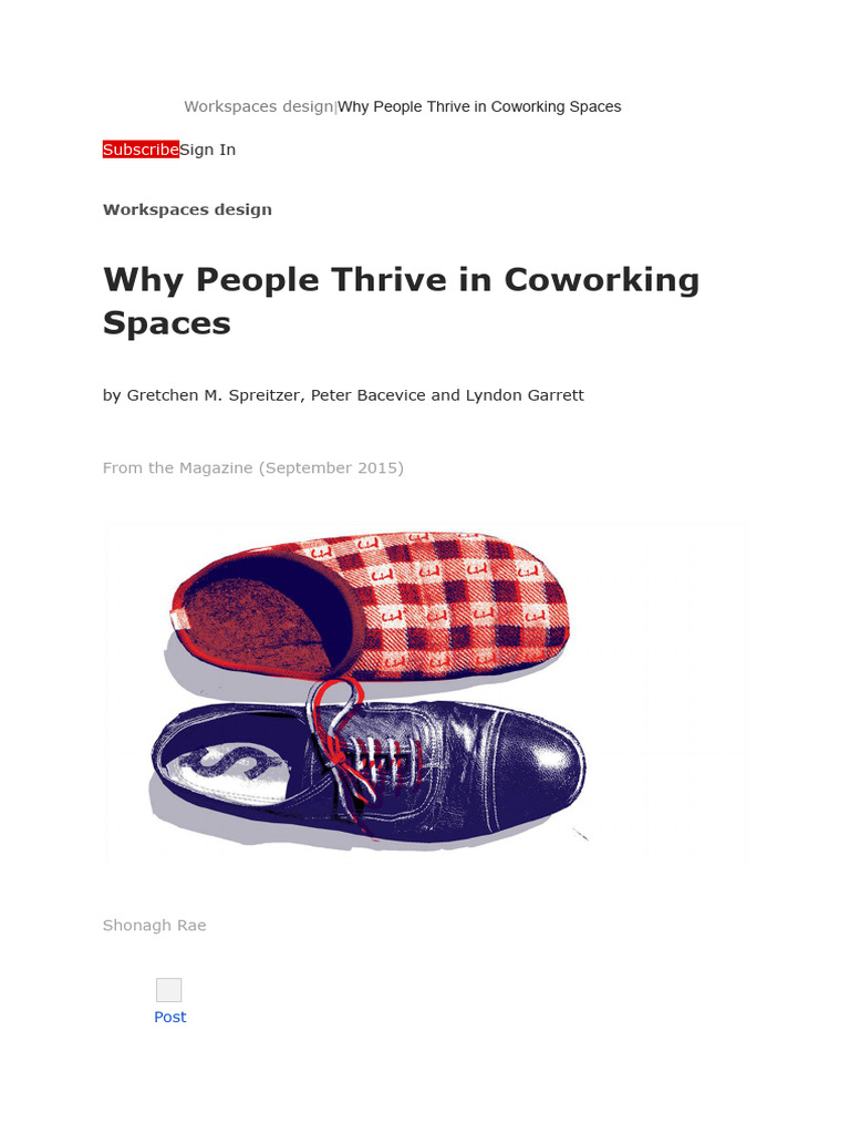 Workspaces Design - Why People Thrive in Coworking Spaces | PDF | Creativity | Collaboration