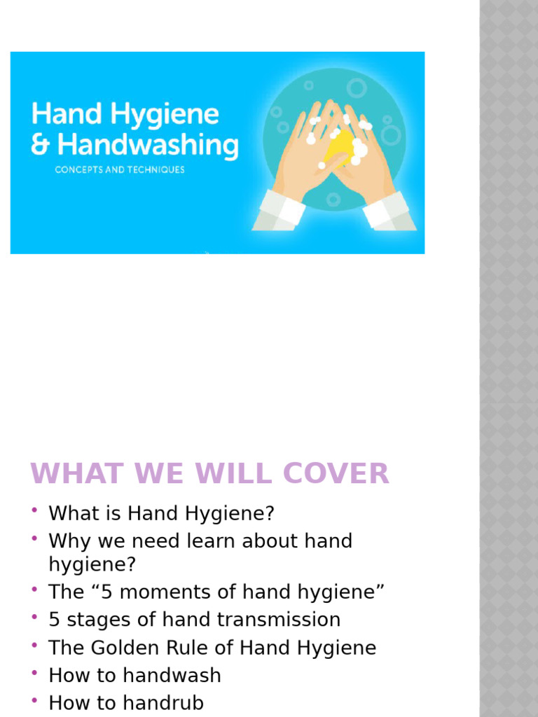 Hand Hygiene Training | PDF | Hand Washing | Hygiene