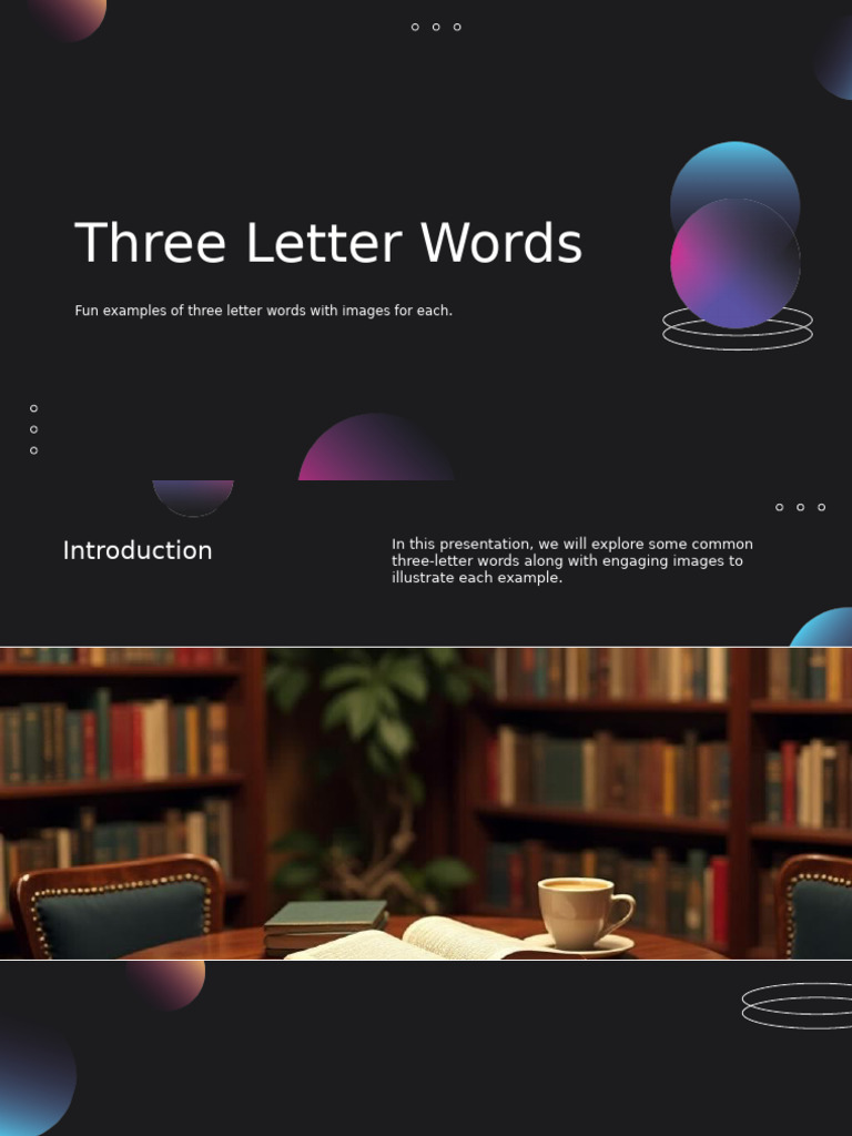 Three Letter Words | PDF