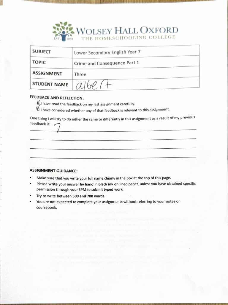 Wolsey Hall Oxford | PDF