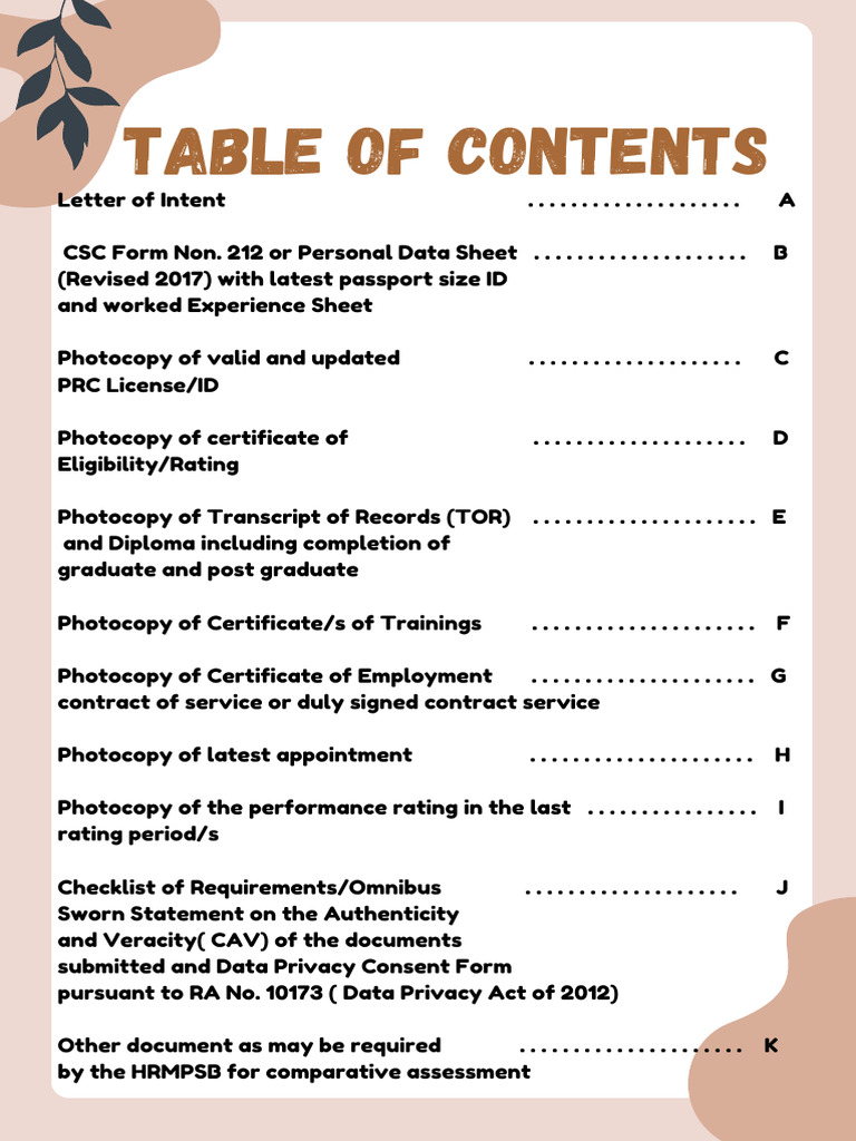 Copy of Copy of Copy of EDITABLE TEMPLATE PERTINENT PAPERS Template 1 | PDF