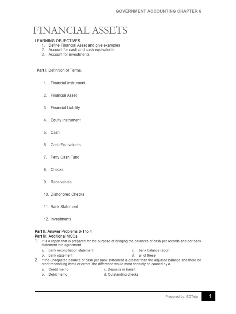 GA - Chapter 6 Module | PDF | Banks | Debits And Credits
