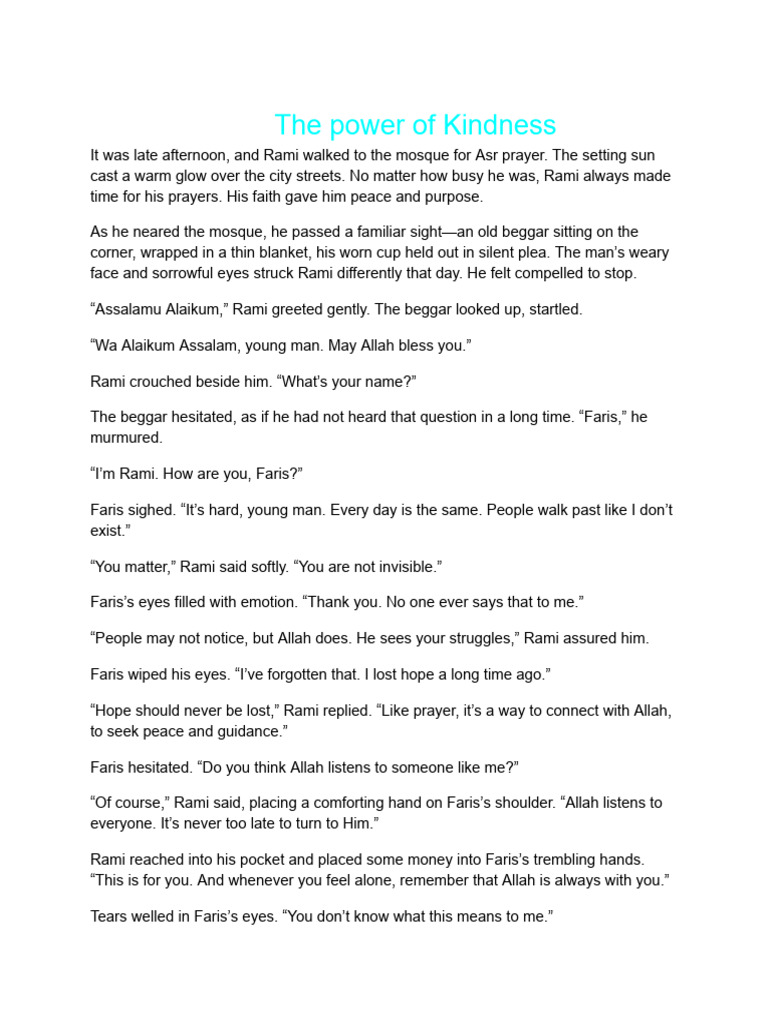 The Power of Kindness | PDF