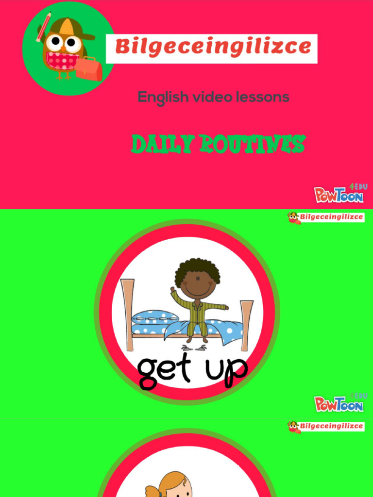 daily-routines-flashcards-picture-description-exercises_103448 | PDF