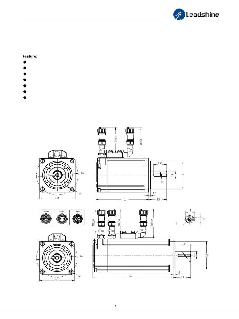 ELVM Series Servo Motor - Datasheet | PDF