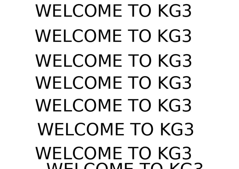 KG3 Welcoming Day Overview | PDF