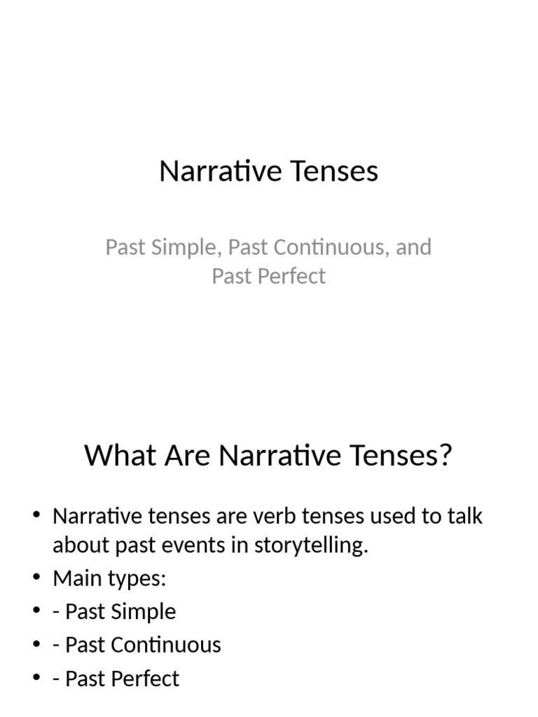 Narrative_Tenses_C1 | PDF