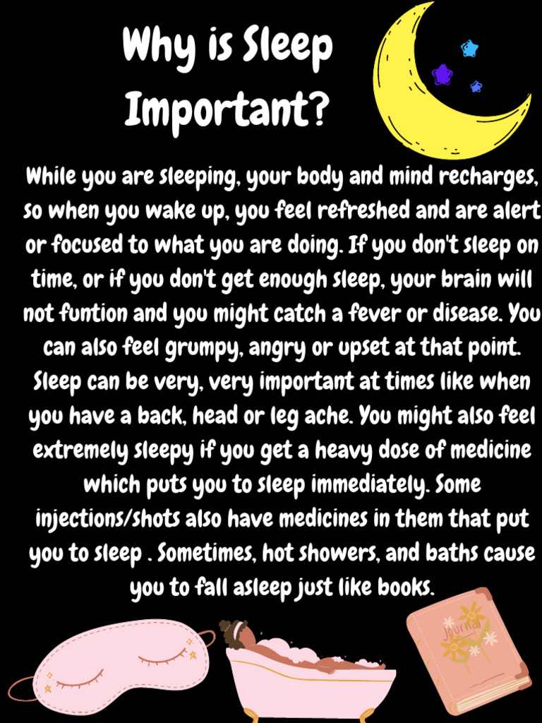Importance of Sleep for Health | PDF